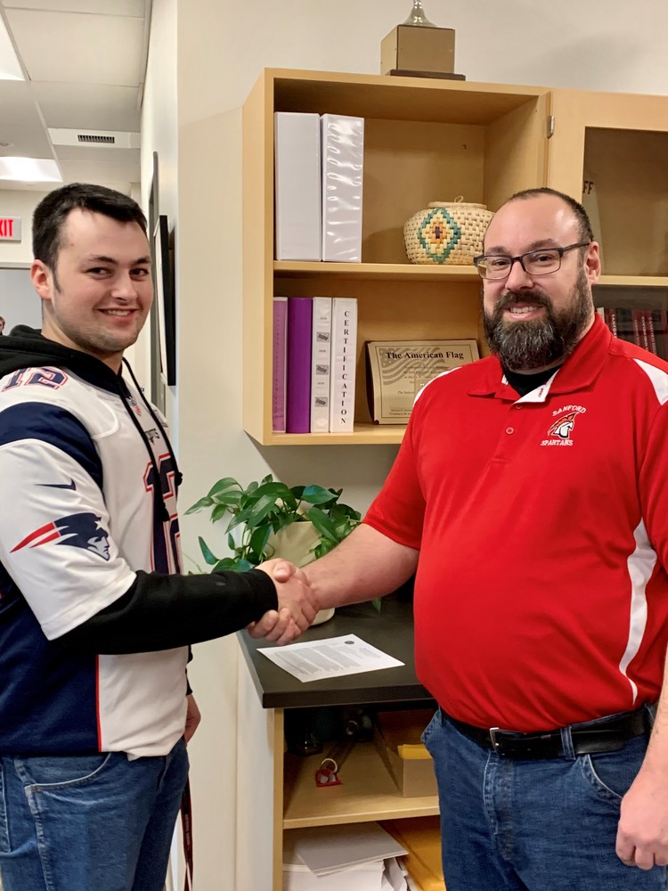 Peter Cusack Wins Principal's Award | Sanford High School