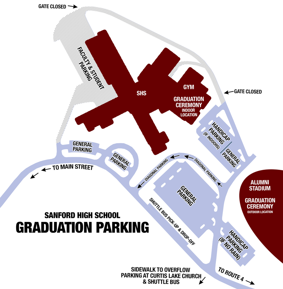 Graduation Parking | Sanford High School